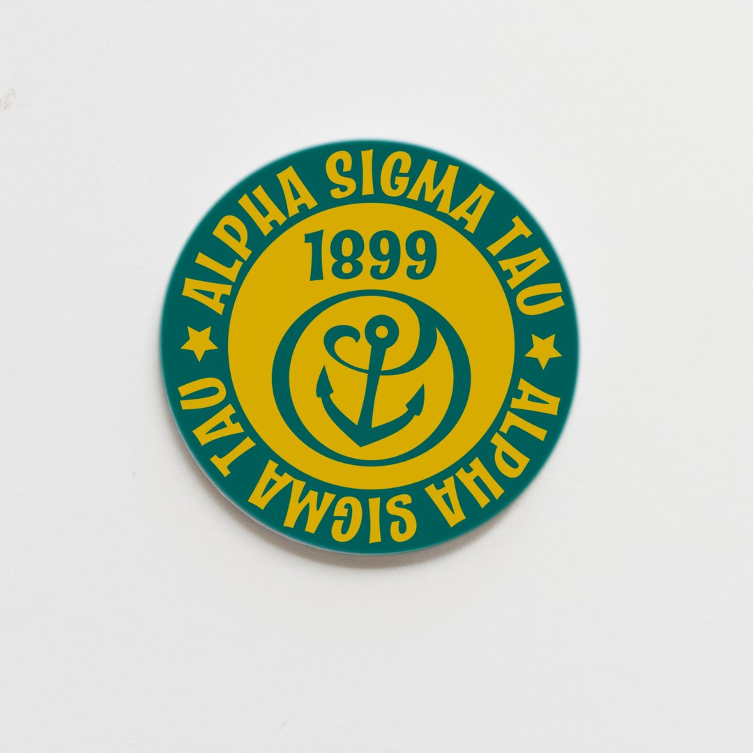 Alpha Sigma Tau Greek Merit Badge Button - Etsy