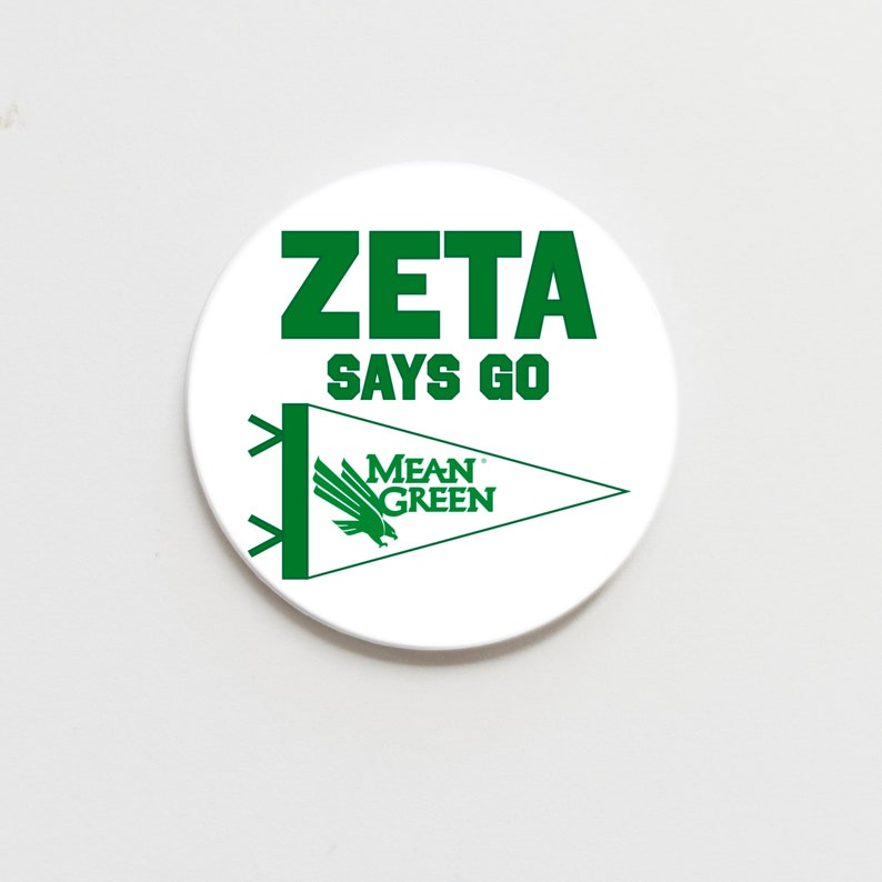 University of North Texas Zeta Tau Alpha Gameday Button (4 Designs) - Etsy