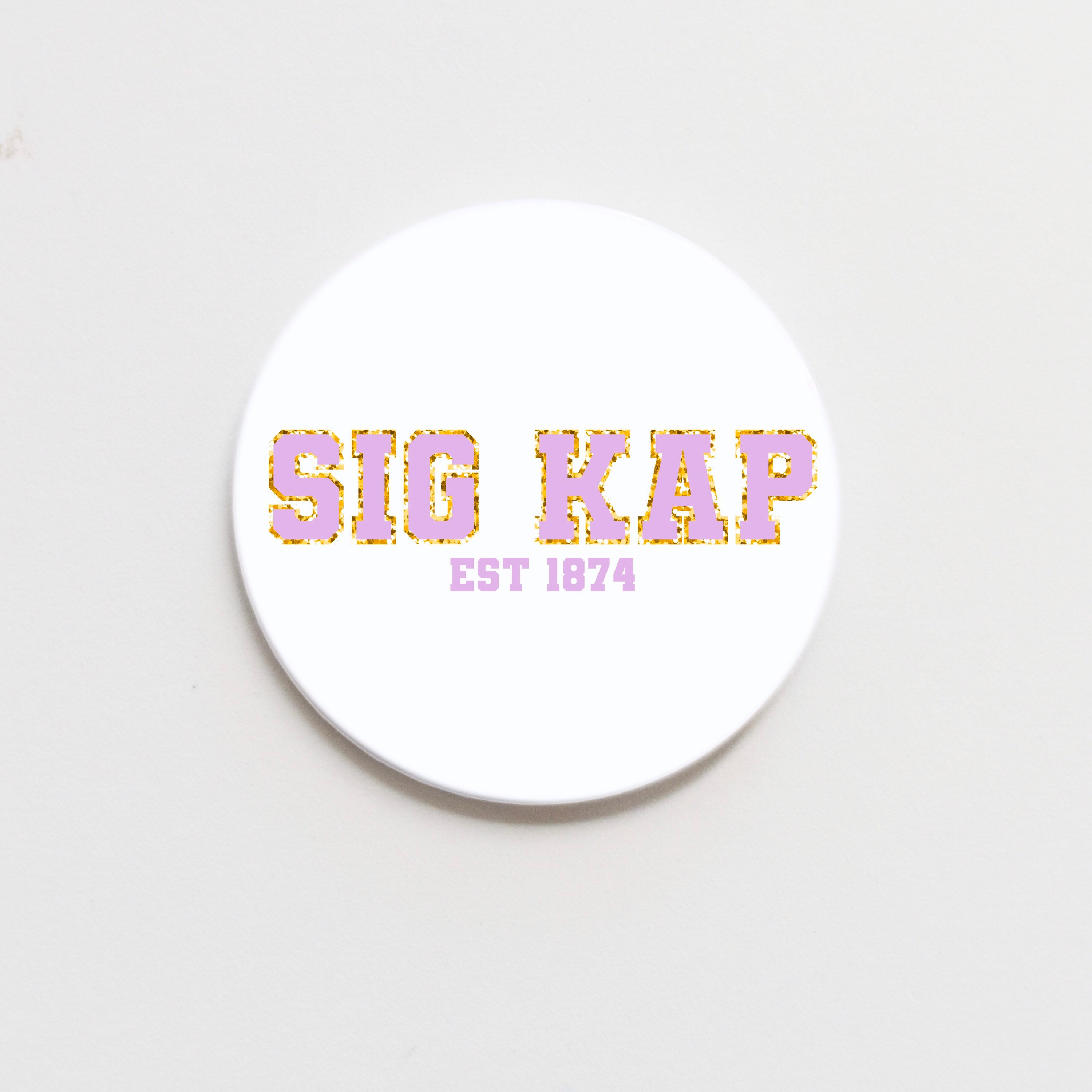 Sigma Kappa Greek Varsity Button - Etsy