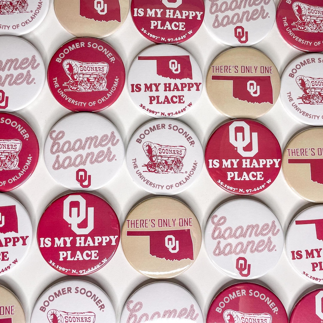 University of Oklahoma OU Game Day Button (6 Design Options) - Etsy