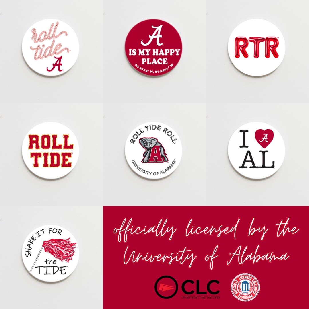 University of Alabama Game Day Button (7 Design Options) - Etsy