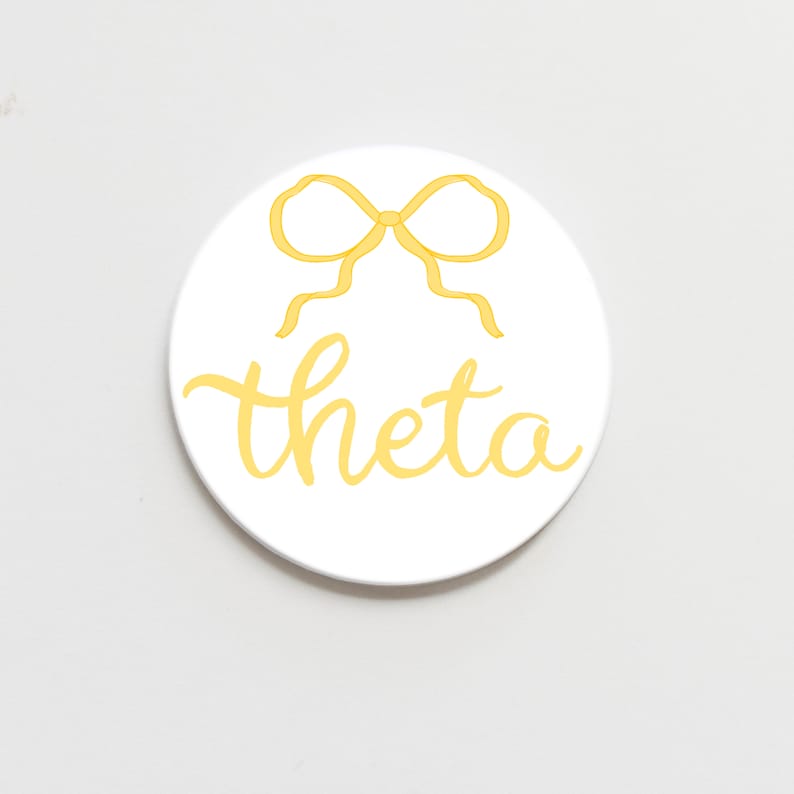 Kappa Alpha Theta Greek Bow Button - Etsy