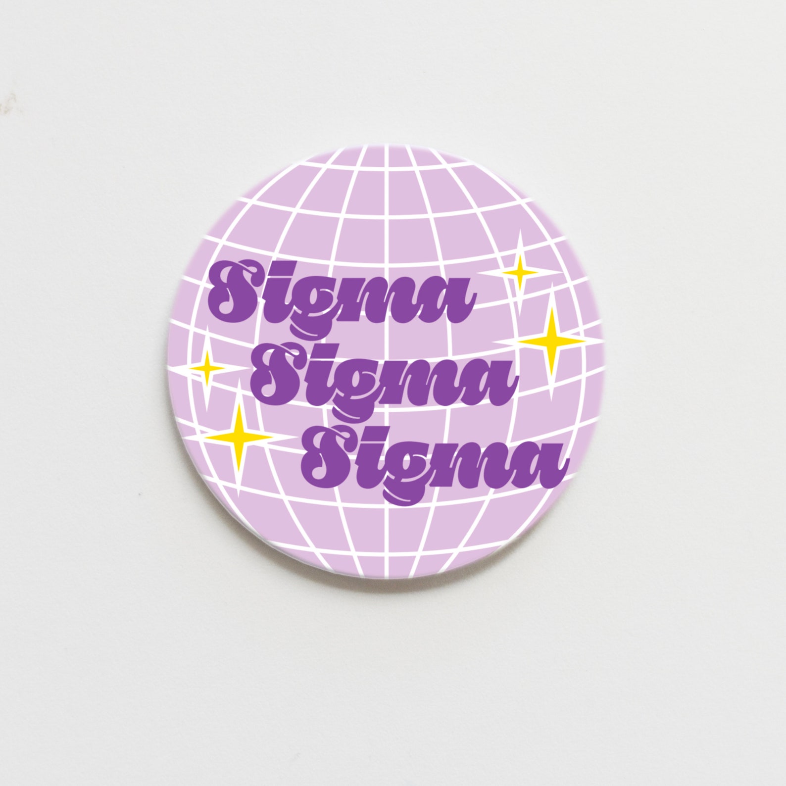 Tri Sigma Greek Disco Button - Etsy