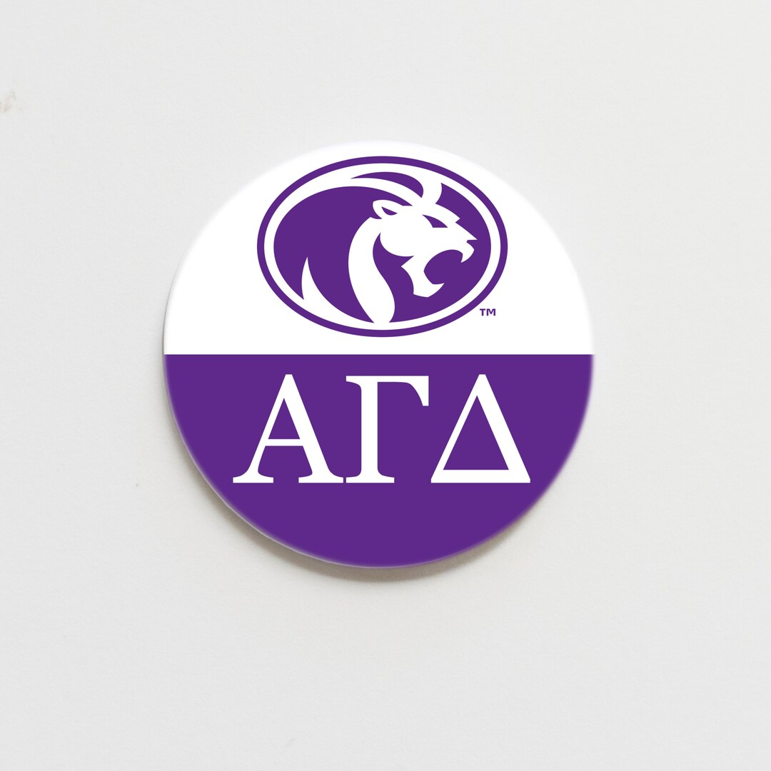 University of North Alabama Alpha Gamma Delta Game Day Button (3 ...