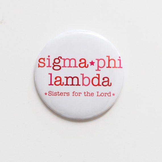 Sigma Phi Lambda Greek Motto Button - Etsy