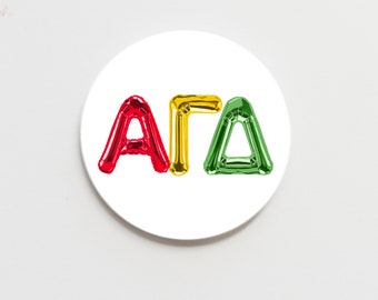 Alpha Gamma Delta Greek Disco Button - Etsy