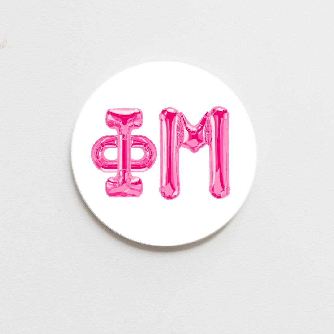 Phi Mu Greek Balloon Button - Etsy