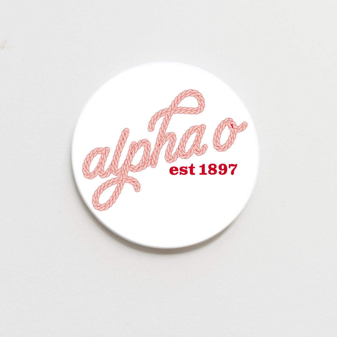 Alpha Omicron Pi Greek Howdy Button - Etsy