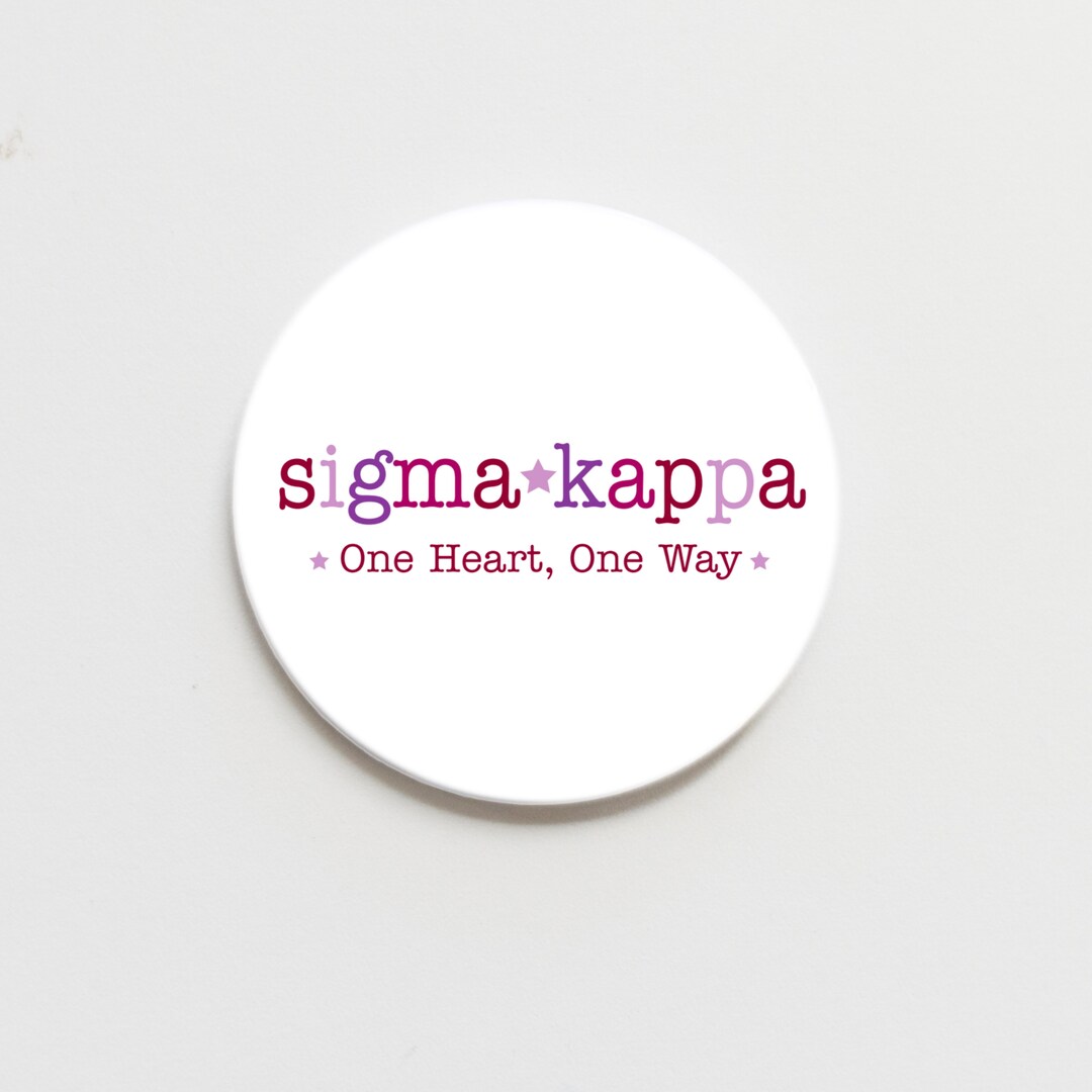 Sigma Kappa Greek Motto Button - Etsy