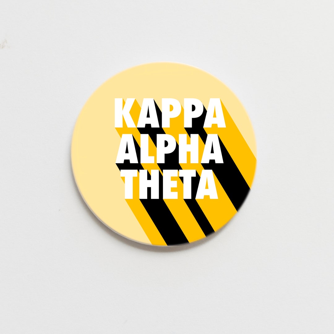 Kappa Alpha Theta Bold Greek Button - Etsy