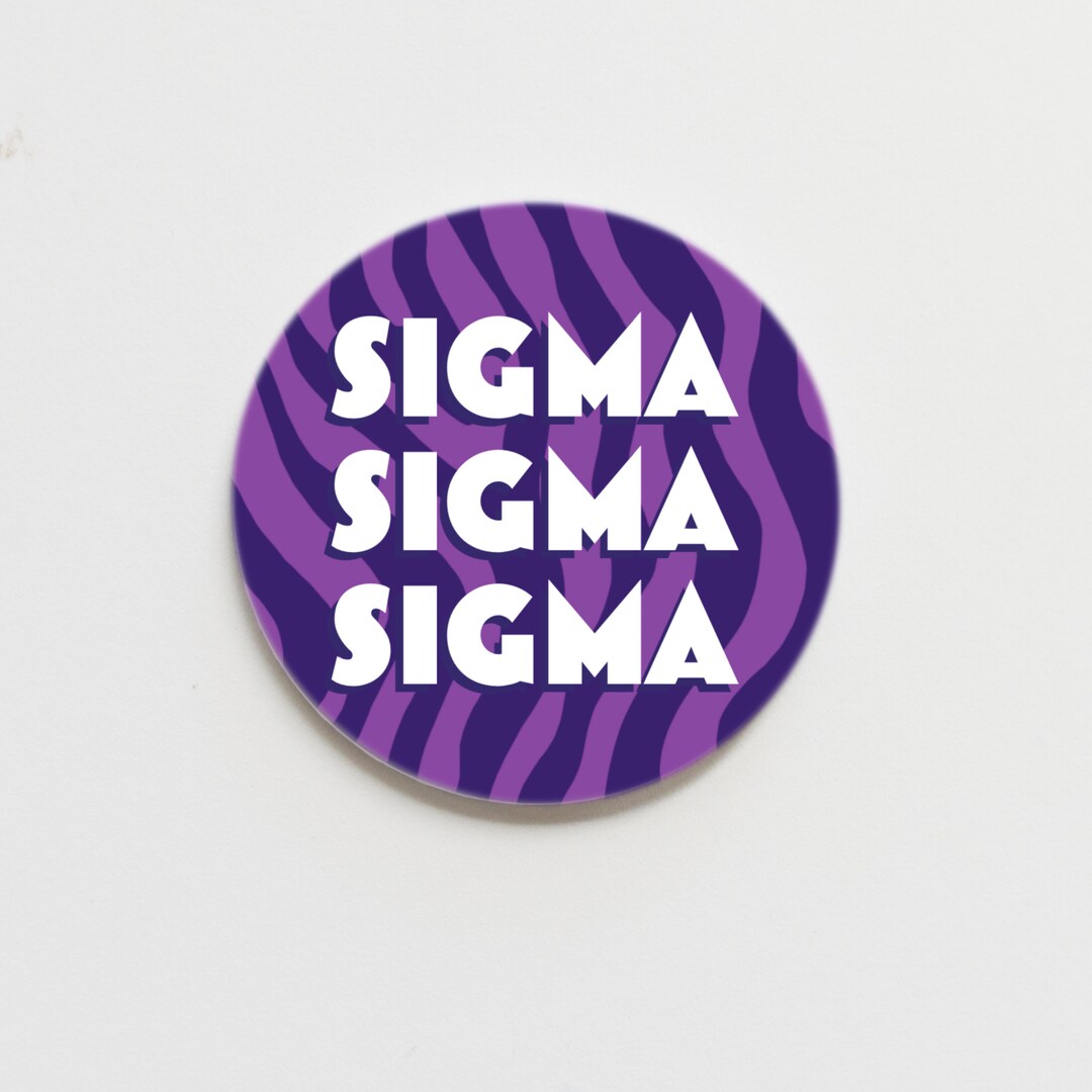 Tri Sigma Zebra Greek Button - Etsy