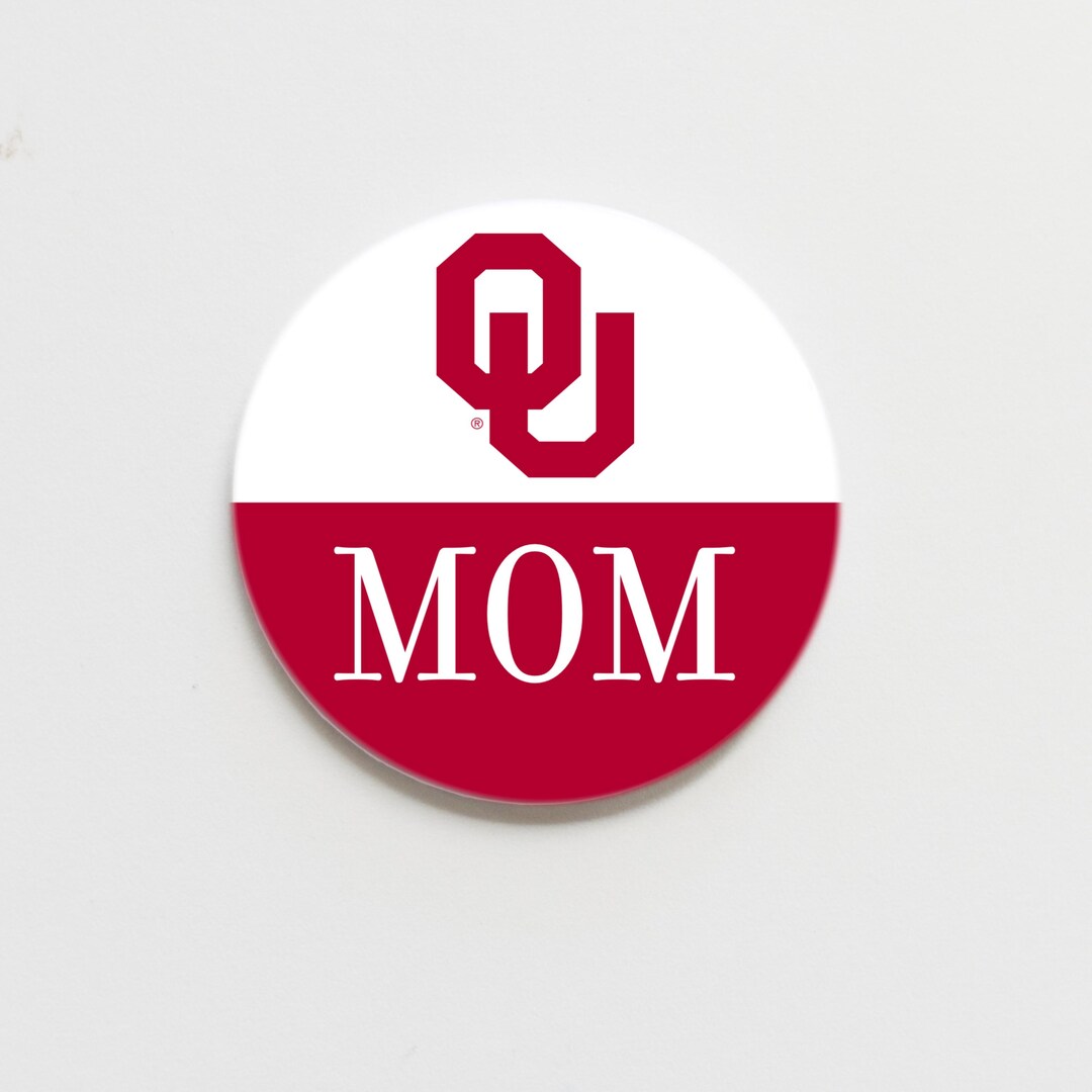 University of Oklahoma Mom Button - Etsy