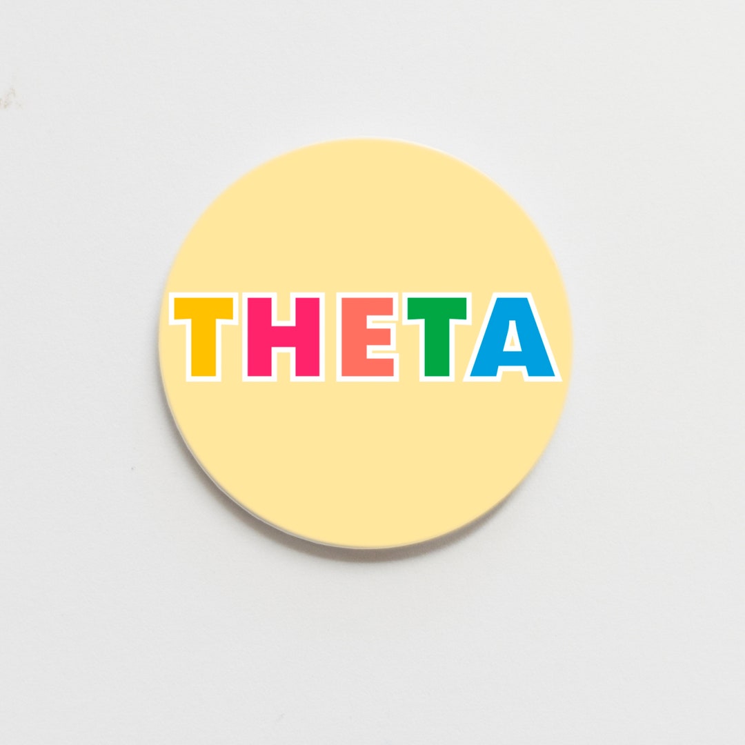 Kappa Alpha Theta Color Me Greek Button - Etsy