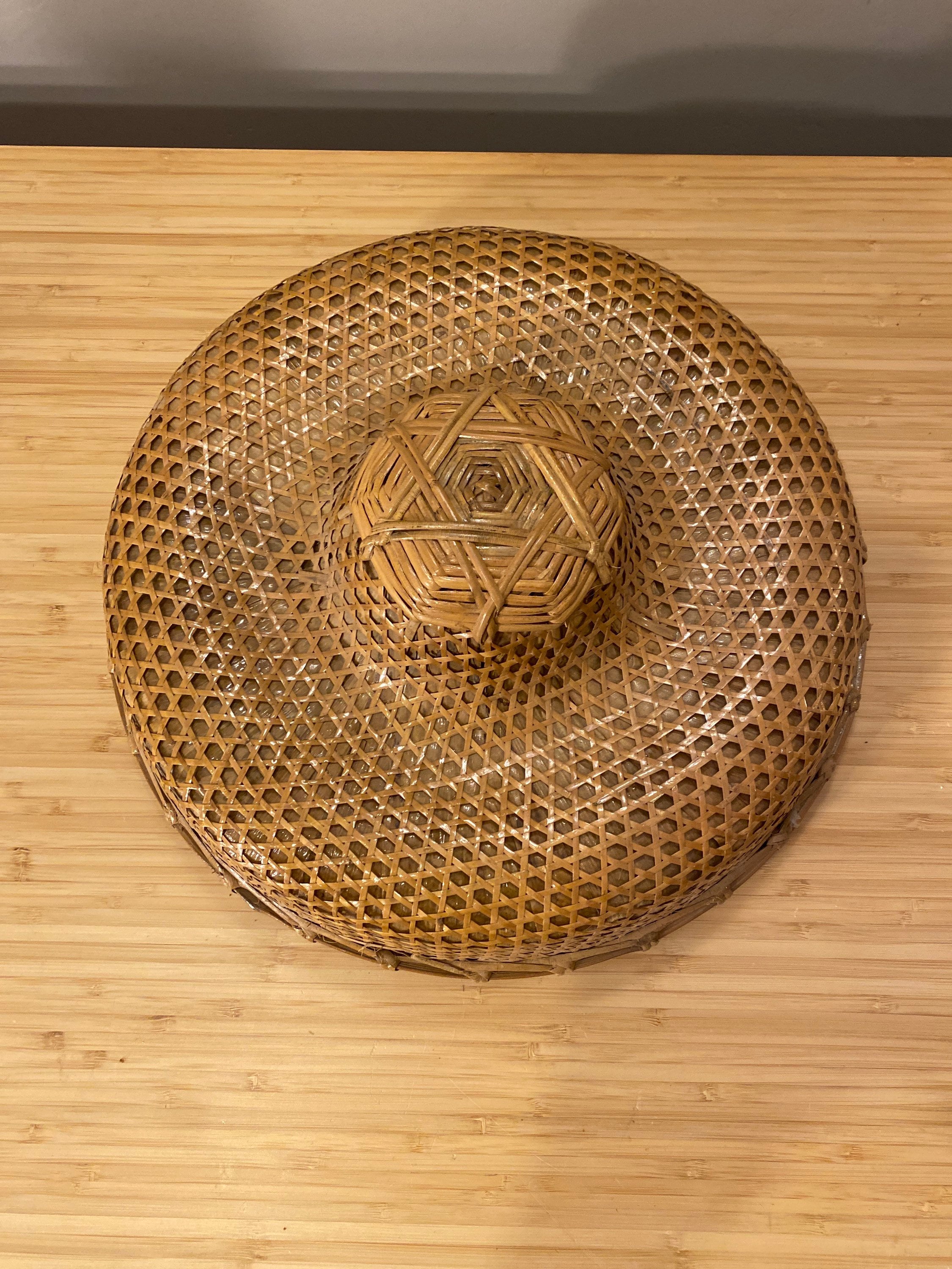 Vintage Rice Patty Hat - Etsy