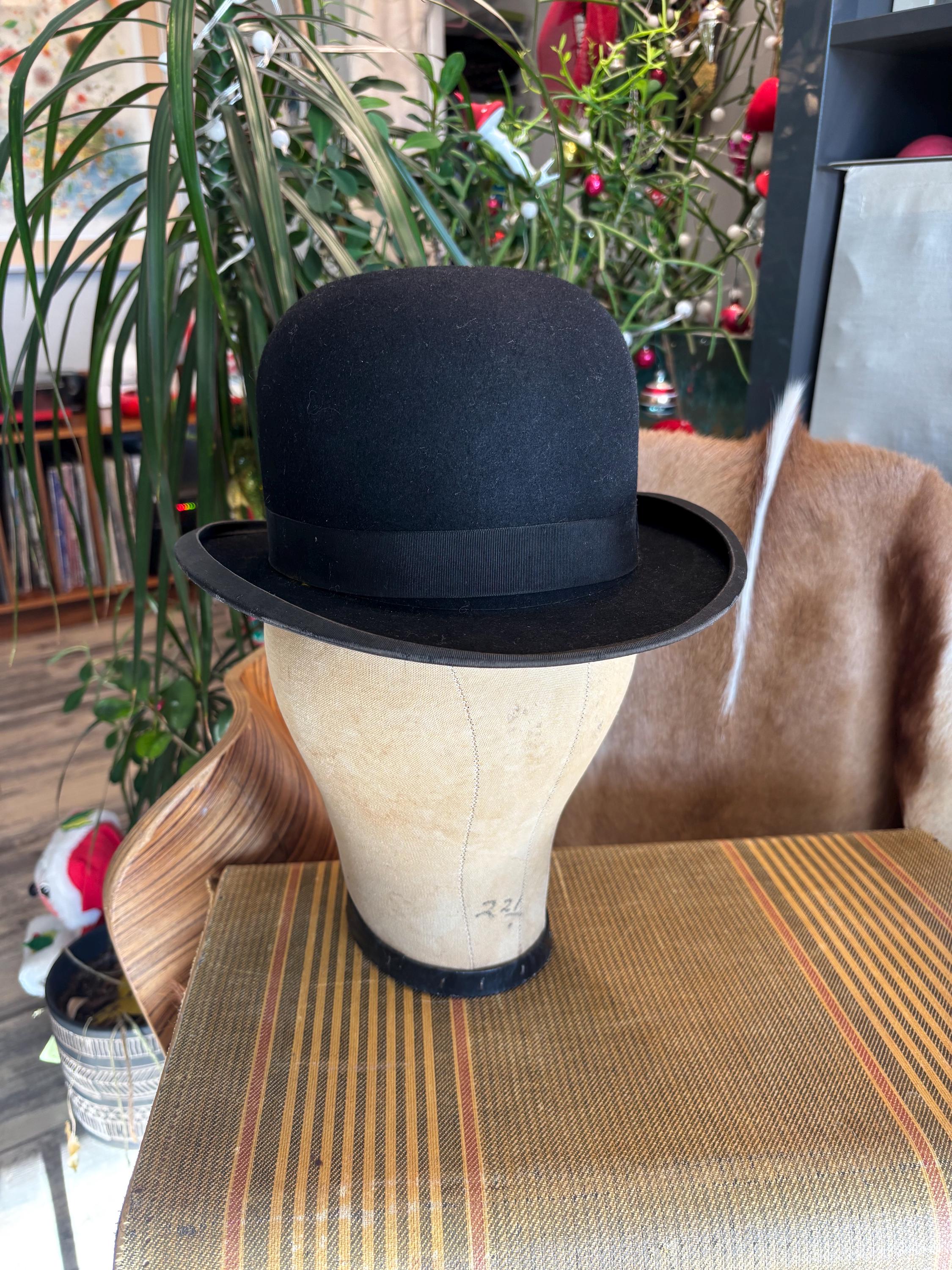 Vintage Bowler Hat - Etsy
