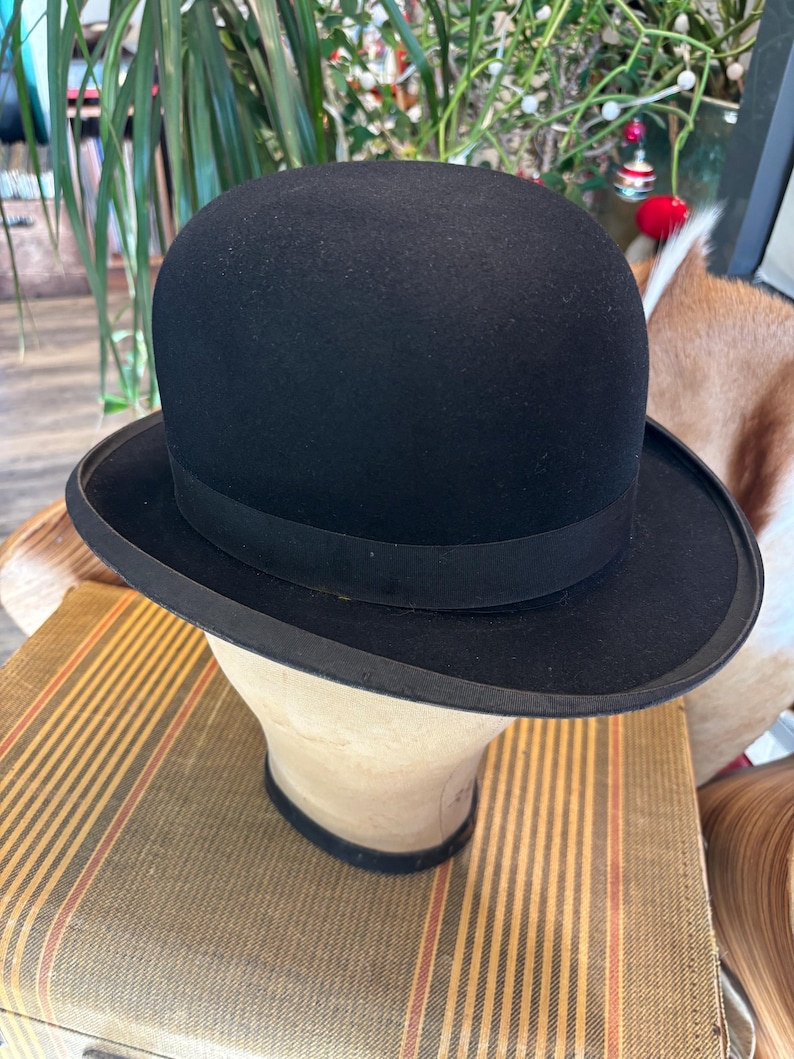 Vintage Bowler Hat - Etsy