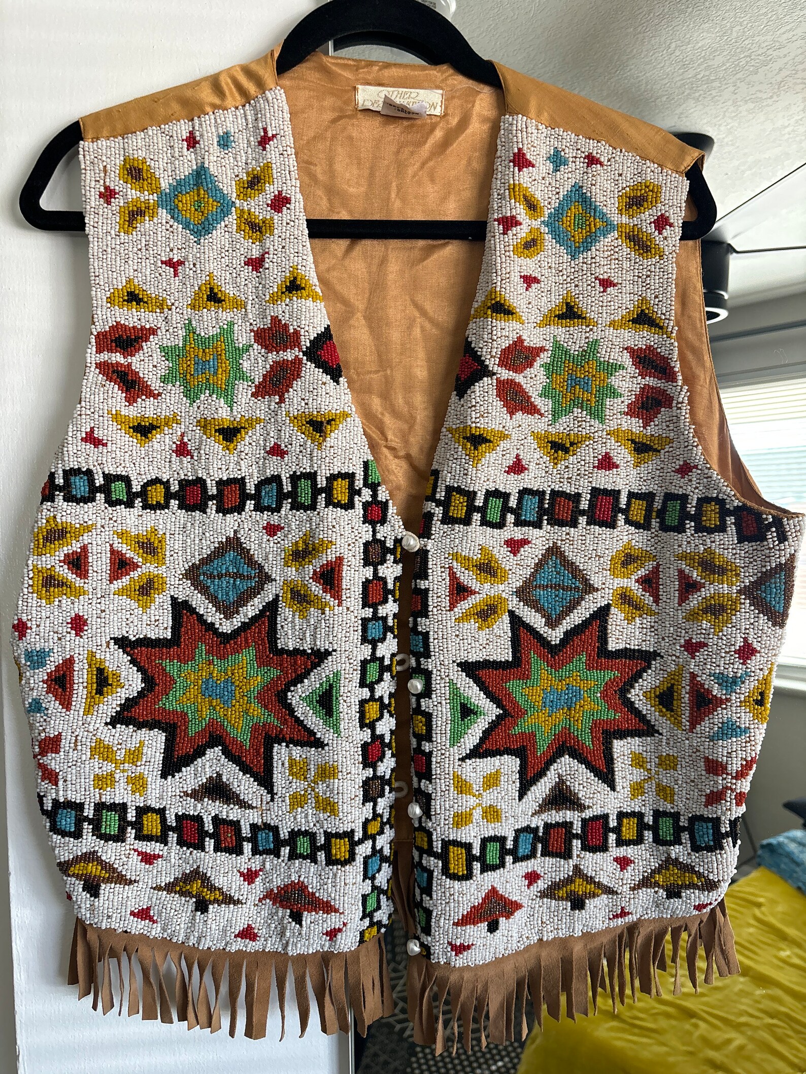 Vintage Beaded Vest - Etsy