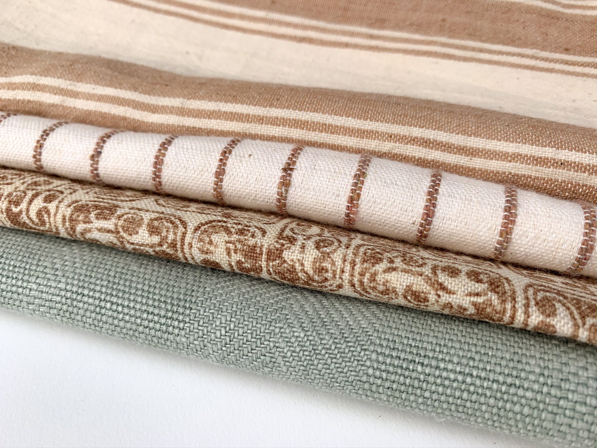 Daya in Sepia, Designer Linen Geometric Print Pillow Cover, Custom ...