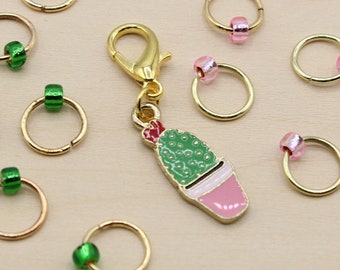 Watermelon Progress Keeper Beaded Stitch Marker Set - Etsy