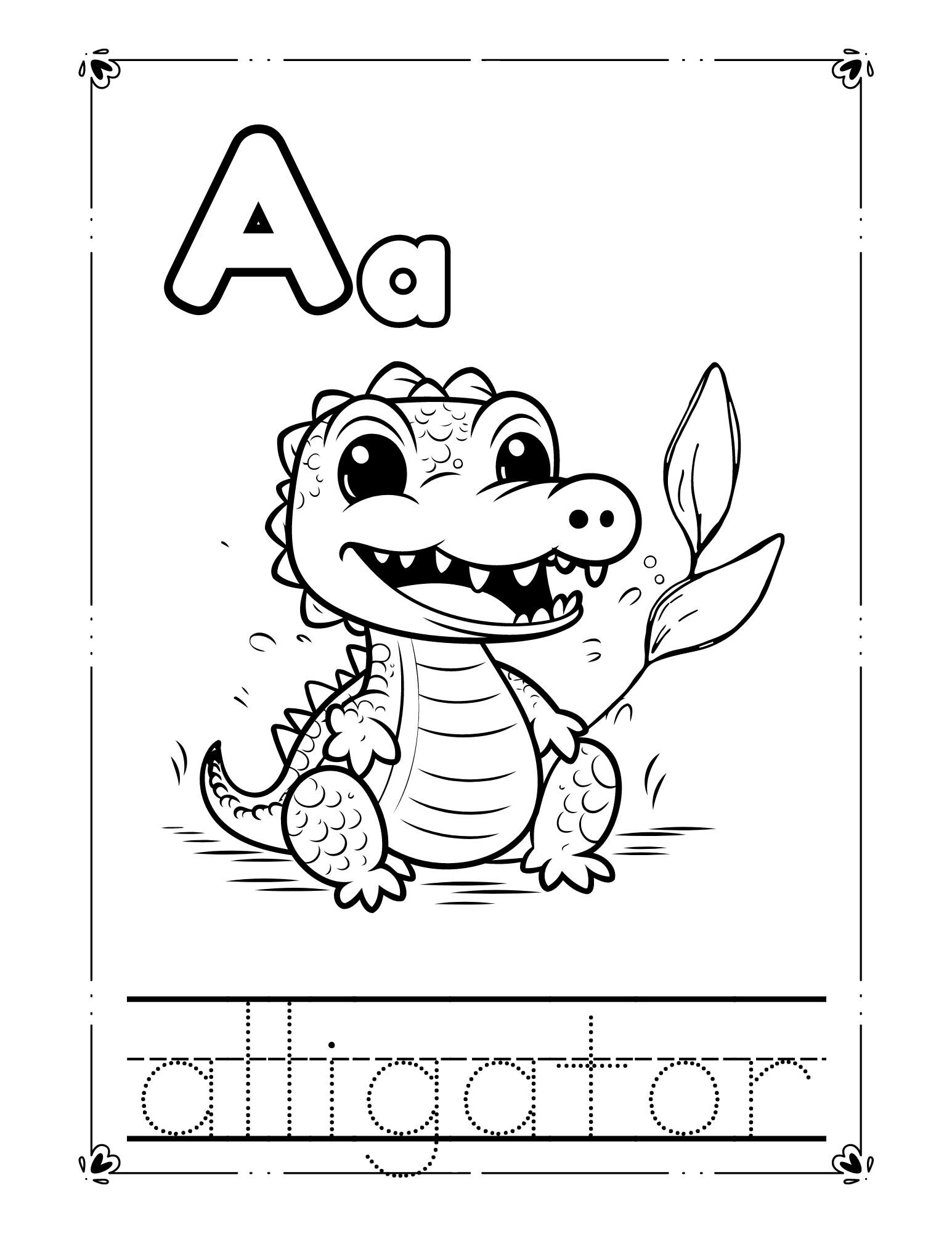Alphabet Animals Coloring Book for Toddlers ages 1-4 - Etsy