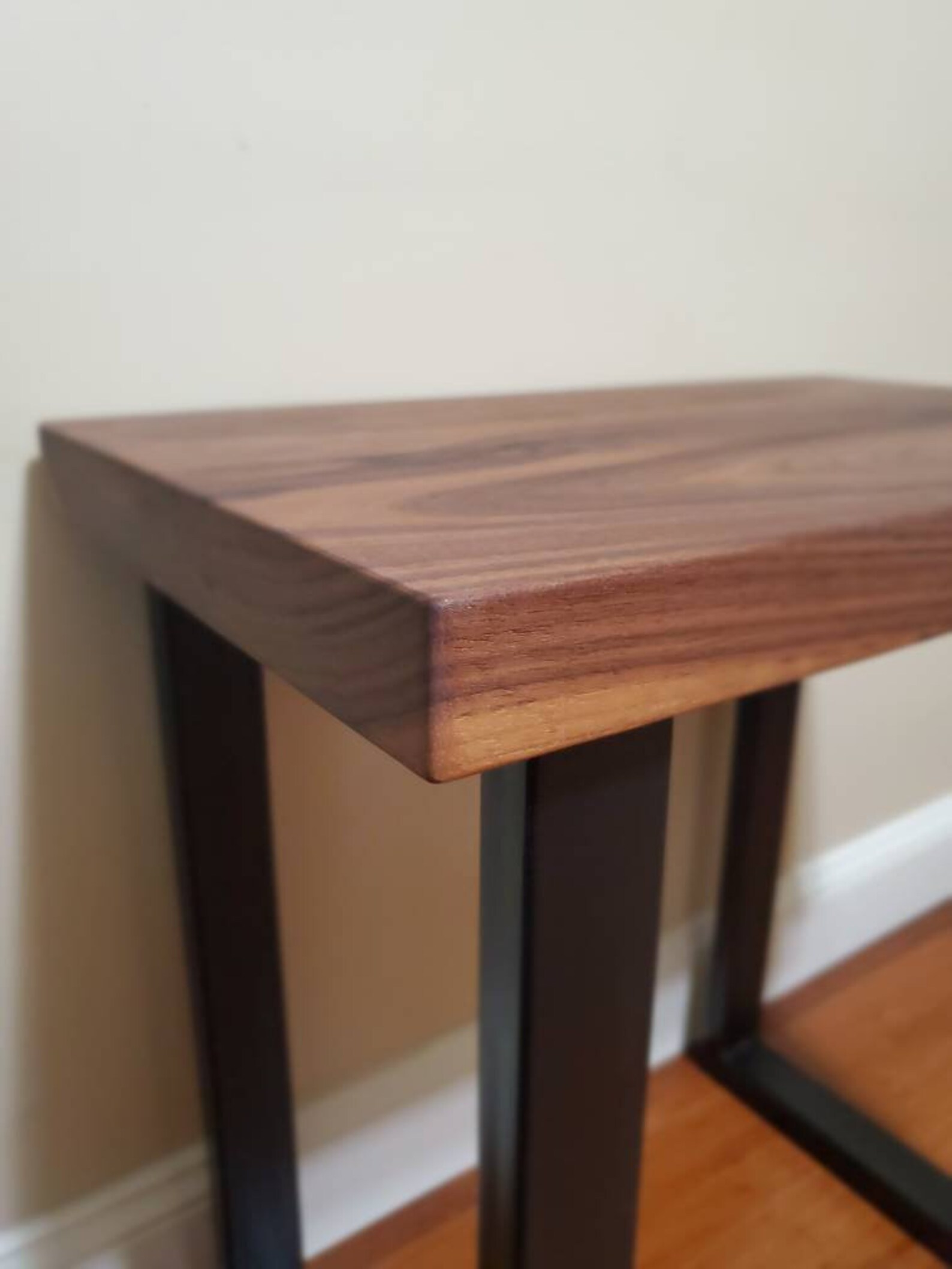 Walnut Side Table Solid Wood End Table Walnut Accent Table - Etsy