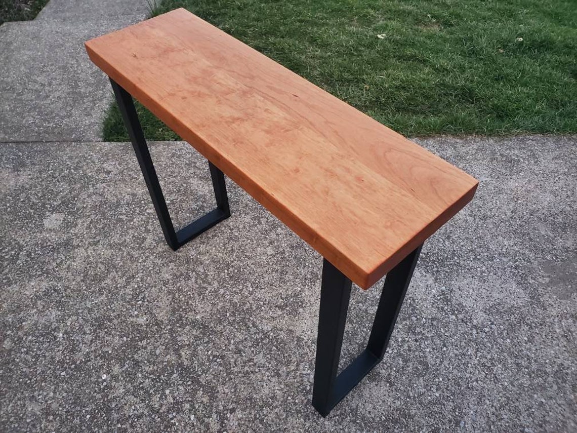 Cherry Entryway Table Solid Cherry Console Table Entryway - Etsy