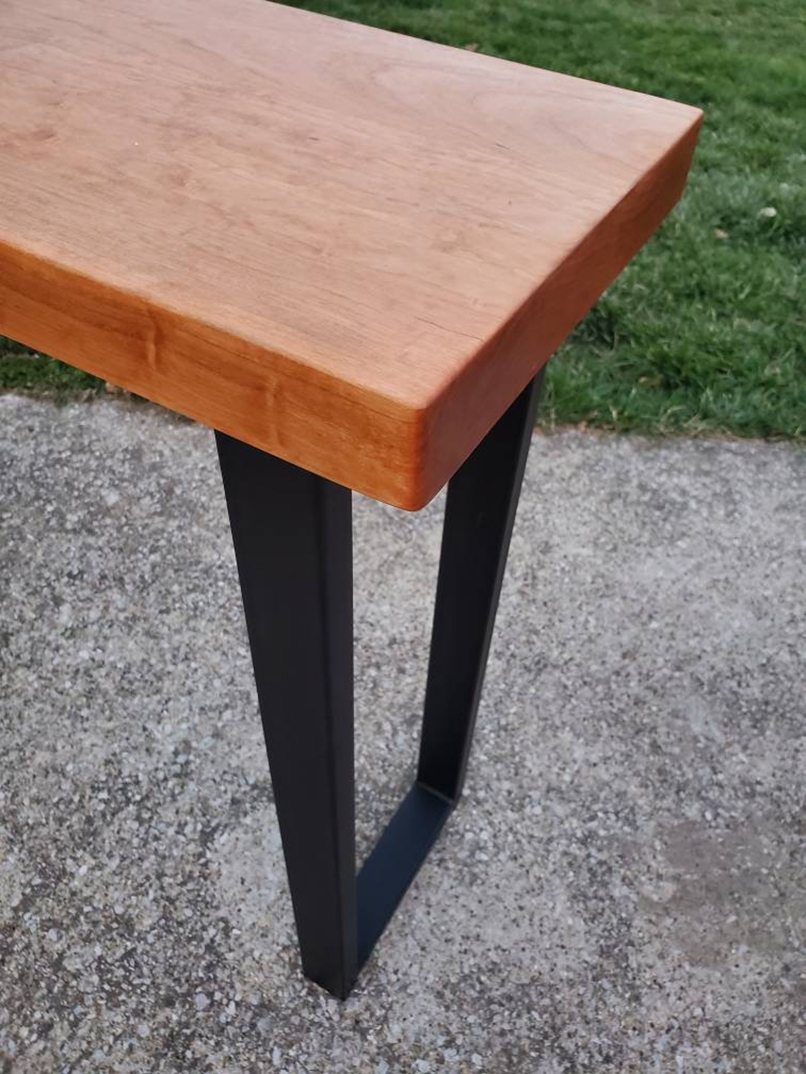 Cherry Entryway Table Solid Cherry Console Table Entryway | Etsy