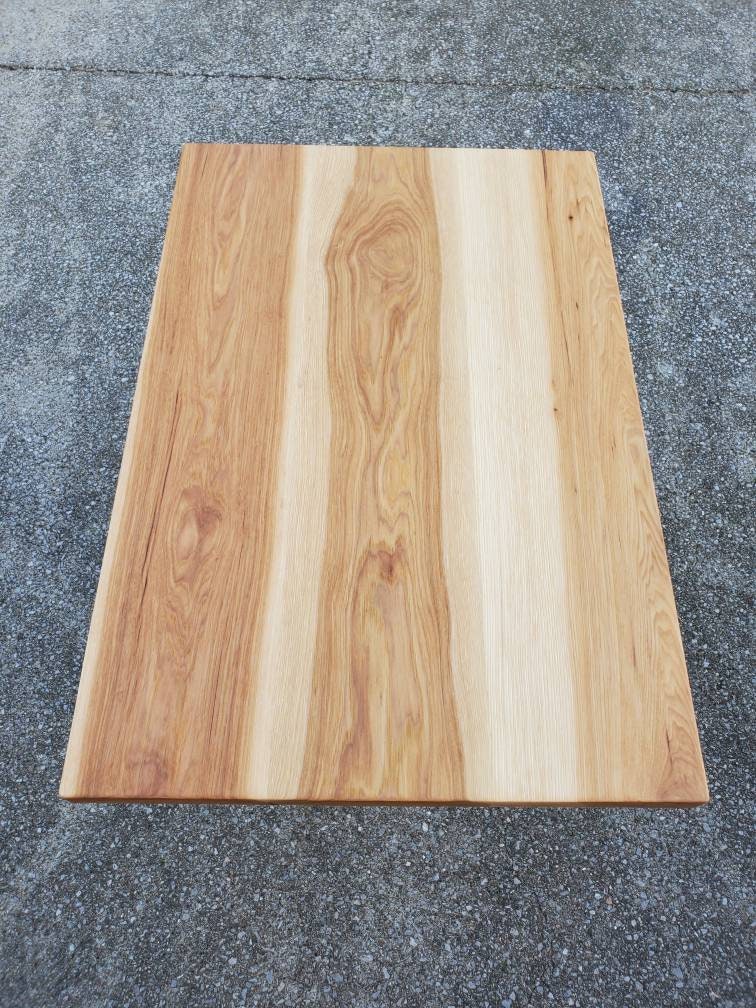 Hickory Table Top Solid Wood Table Top Custom Desktops - Etsy