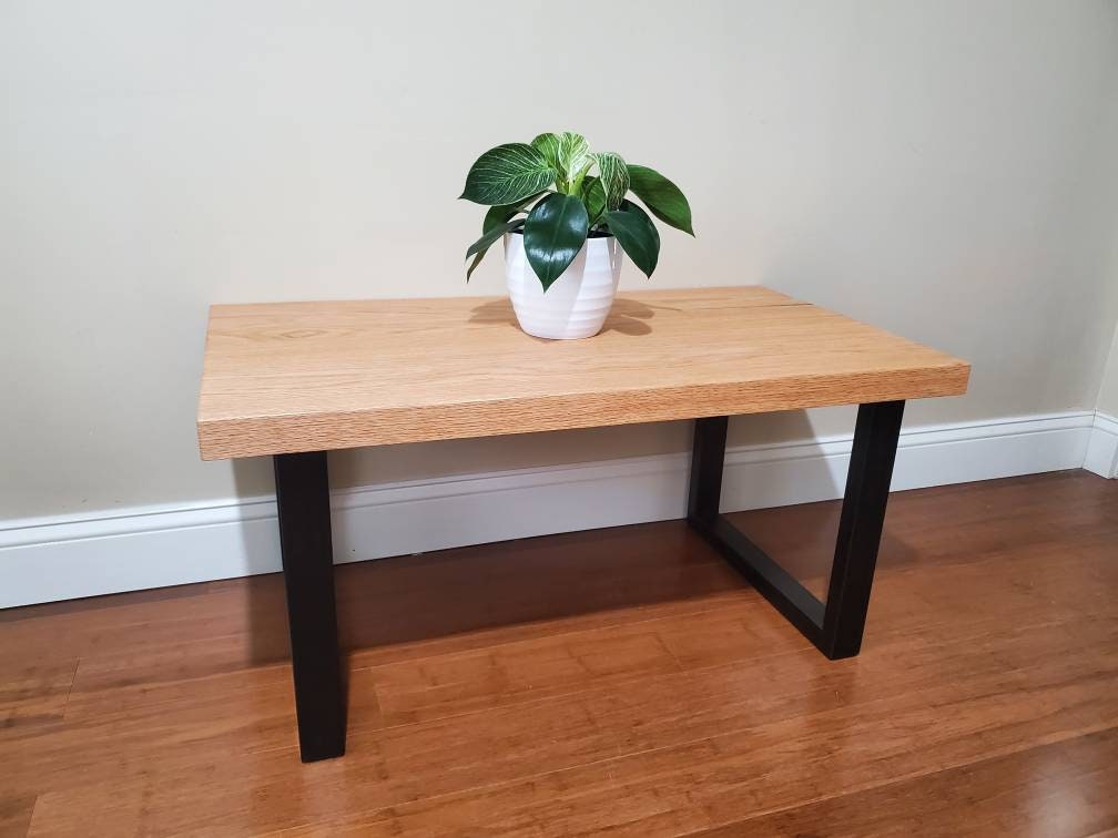 Red Oak Coffee Table Solid Wood Coffee Table Coffe Table - Etsy