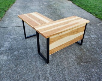 L Shaped Desk Wood | Etsy