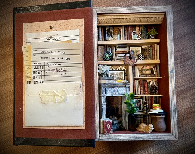 Secret Library Book Nook 5 X 8.5 Bookshelf Insert Booknook - Etsy