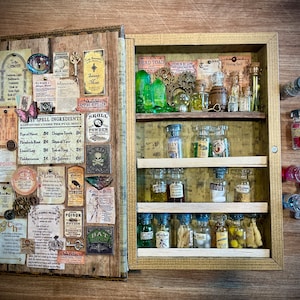 Spell Book Apothecary Potions Case Book Nook 4 Cover Designs - Etsy