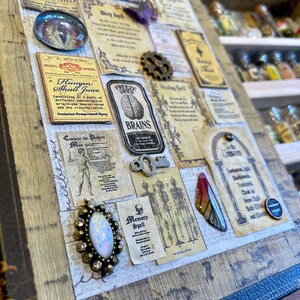 Spell Book Apothecary Potions Case Book Nook 4 Cover - Etsy