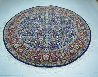 Antique Round Rug - Etsy