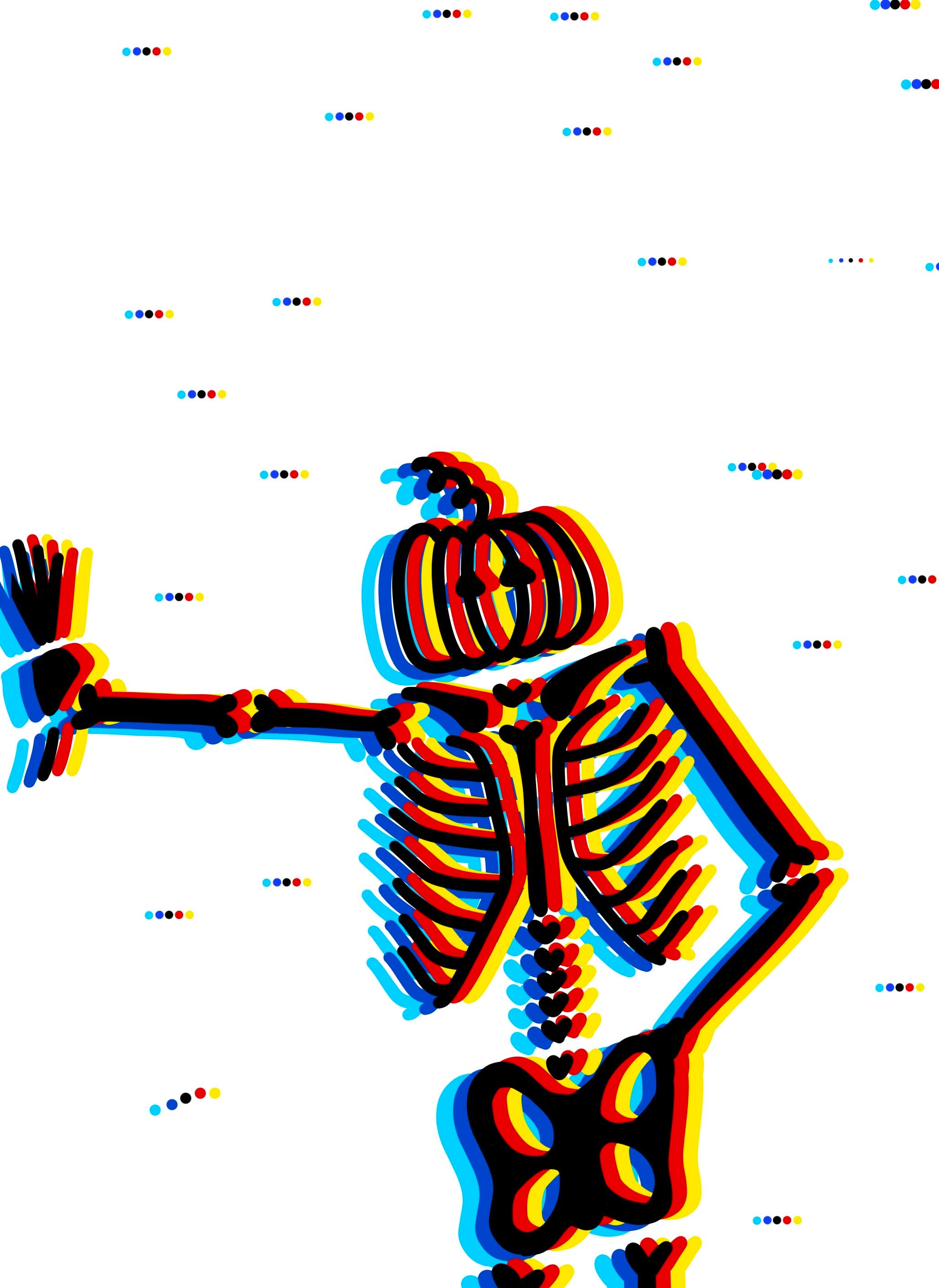 Optical Illusion Skeletons | Skeleton Art | Silly Skeletons | Halloween ...