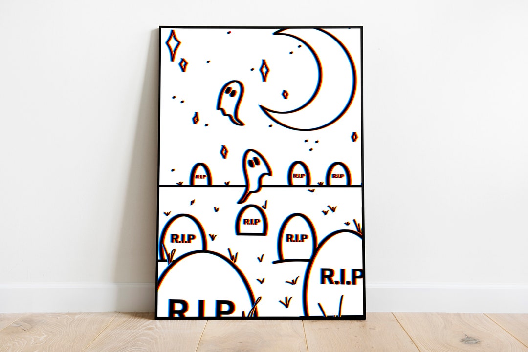 Optical Illusion Graveyard | Optical Illusion Halloween Scene ...
