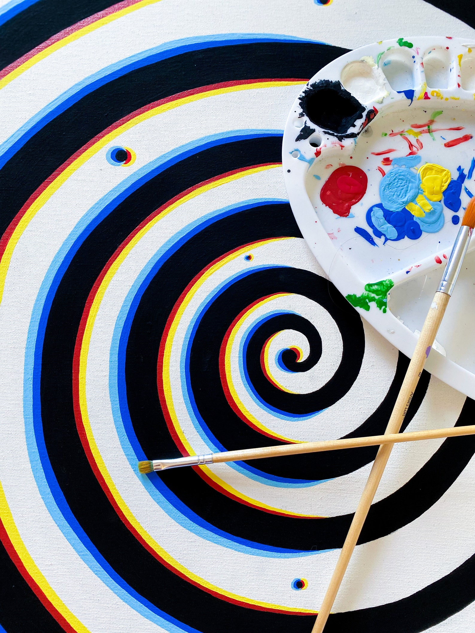 Optical Illusion Swirl Optical Illusion Spiral Acrylic - Etsy