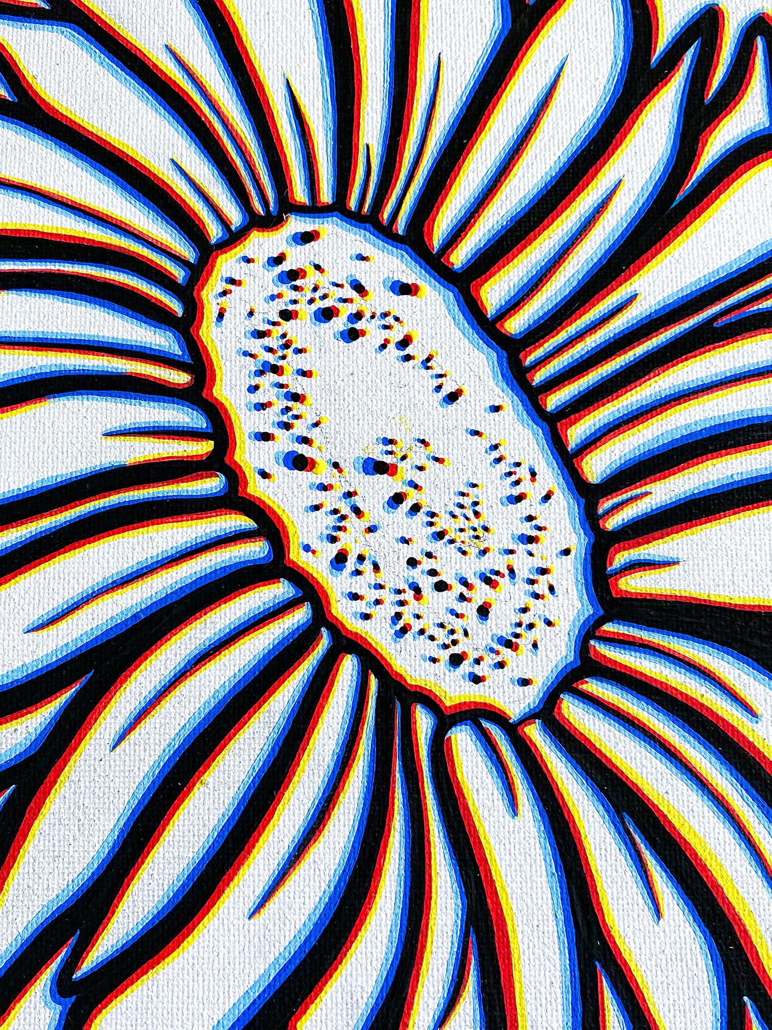 Optical Illusion Sunflower | Sunflower Art Print | Sunflower Decor ...