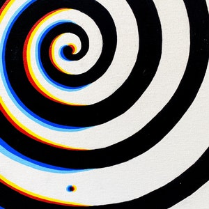Optical Illusion Swirl Optical Illusion Spiral Acrylic | Etsy
