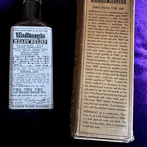 Rageays Ready Relief Quack Medicine Bottle With Contents - Etsy