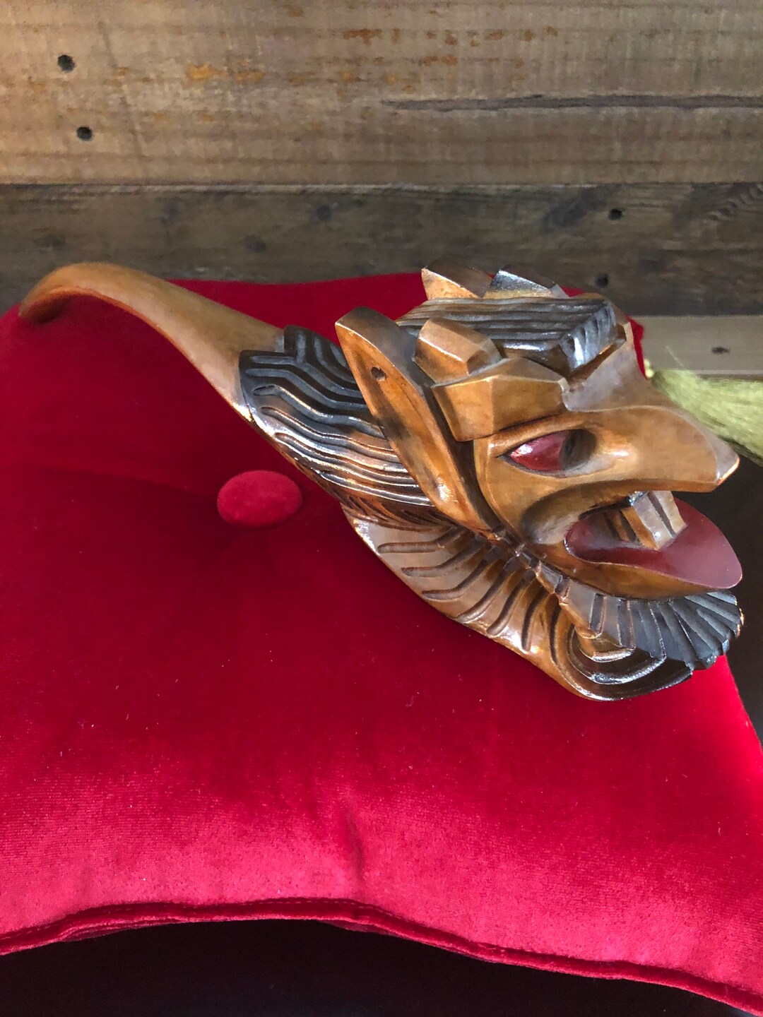 Antique Wooden Carved Devil Pipe - Etsy