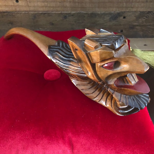 Carved Wooden Devil - Etsy