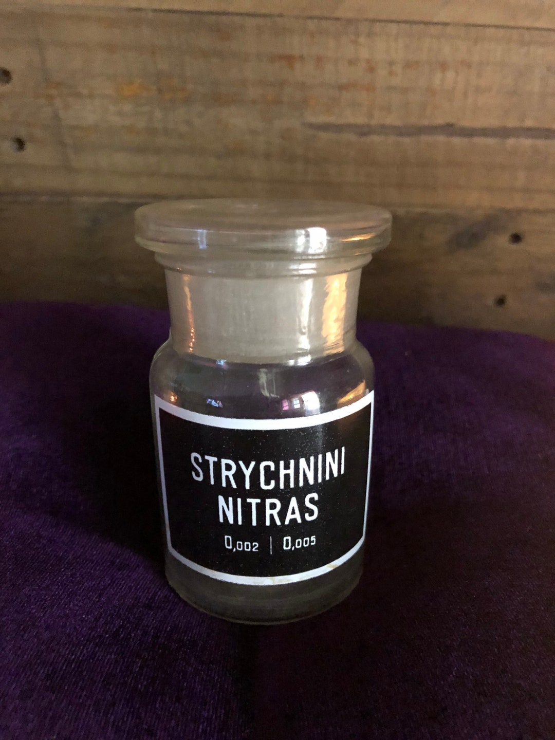Vintage Foreign Apothecary Strychnine Poison Bottle - Etsy