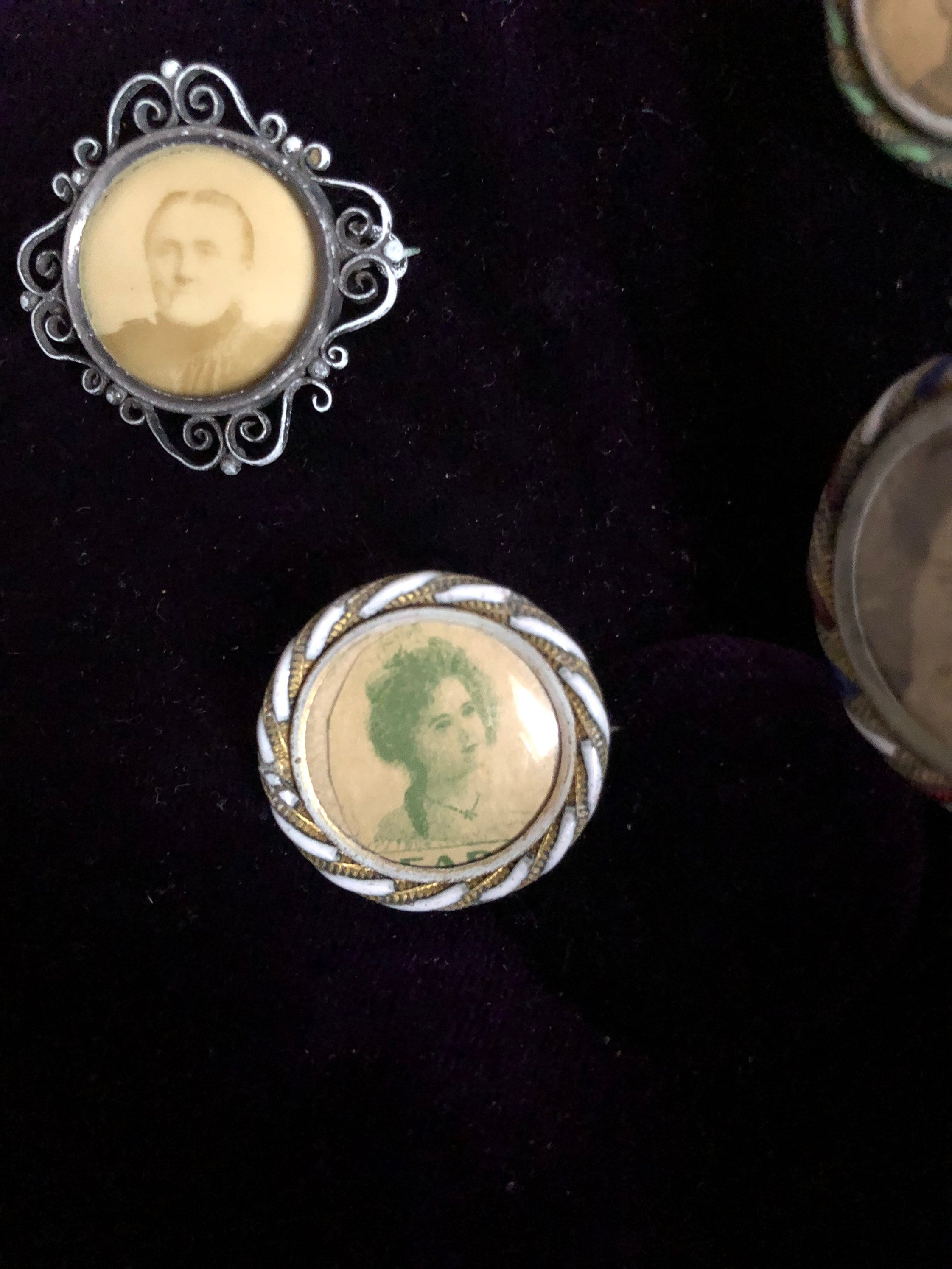 Collection of Antique Mourning Pins - Etsy