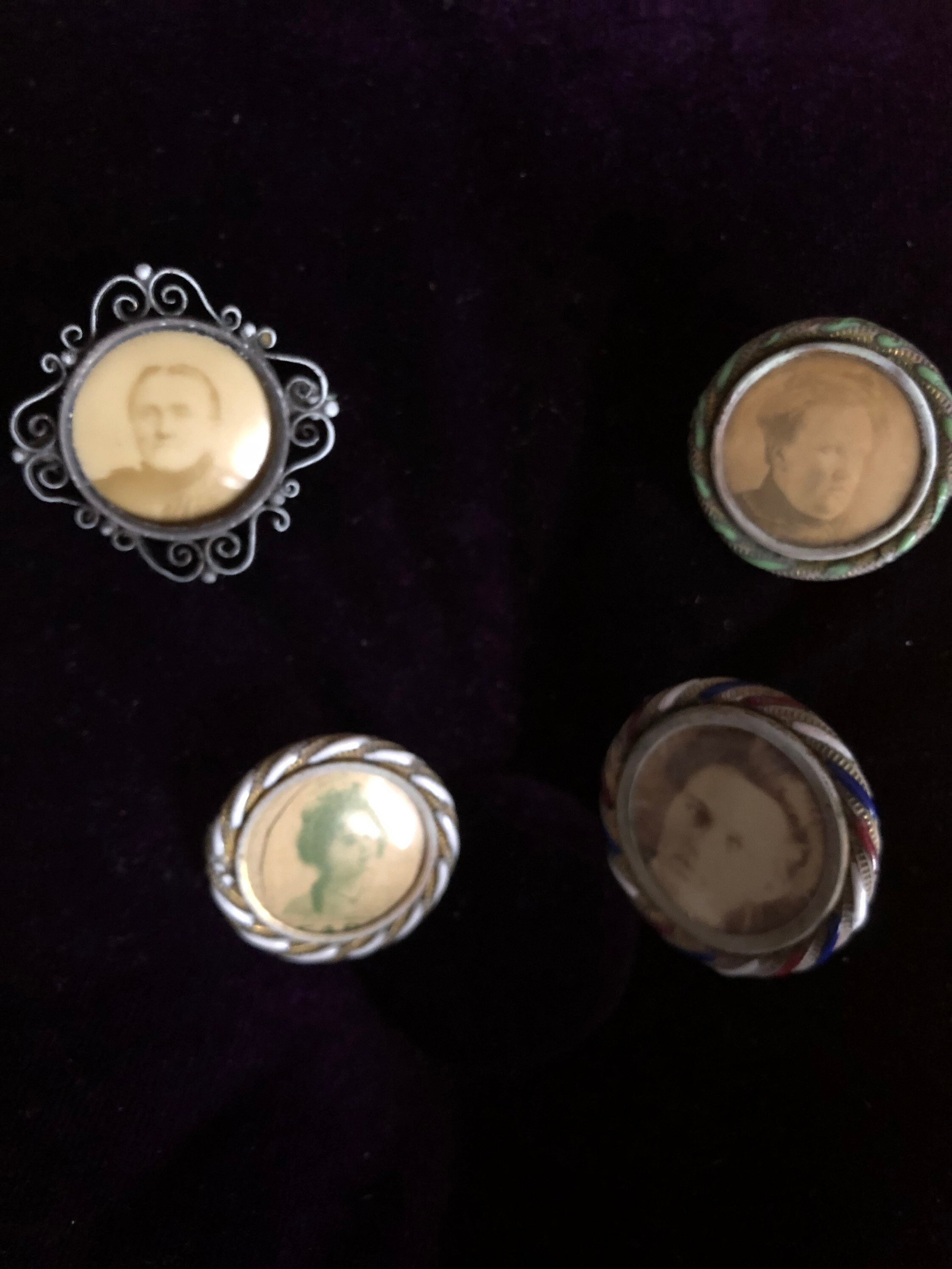 Collection of Antique Mourning Pins - Etsy