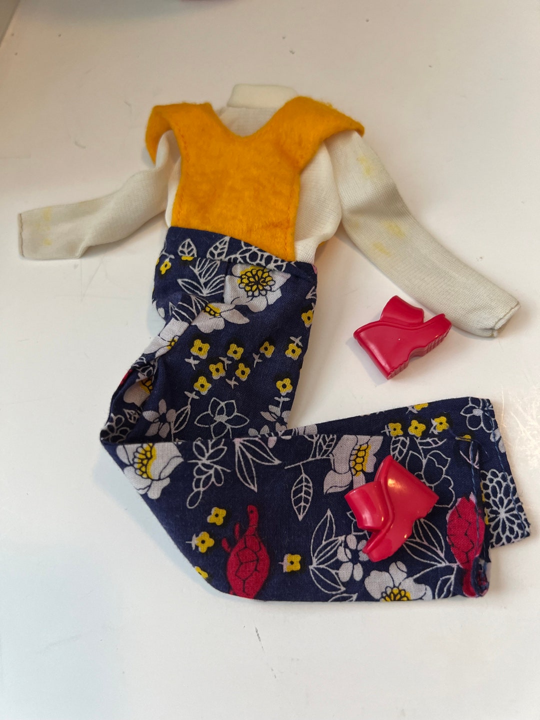 1973 Barbie Doll Best Buy Fashion Turtle and Flowers Jumpsuit 8685 - Etsy