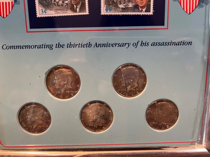 John F. Kennedy Commemorative Stamp and Coin Collection-1988 - Etsy