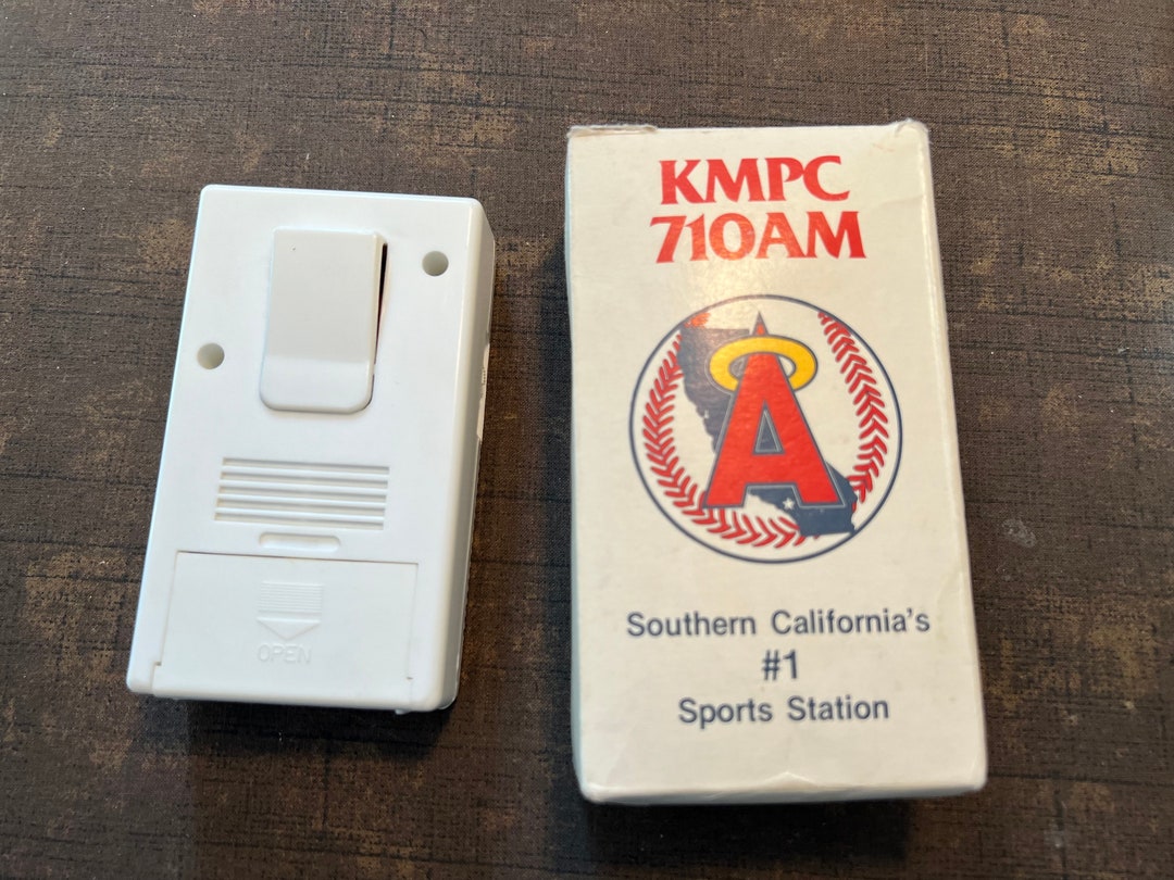 California Angels Transistor Radio-kmpc 710 AM - Etsy