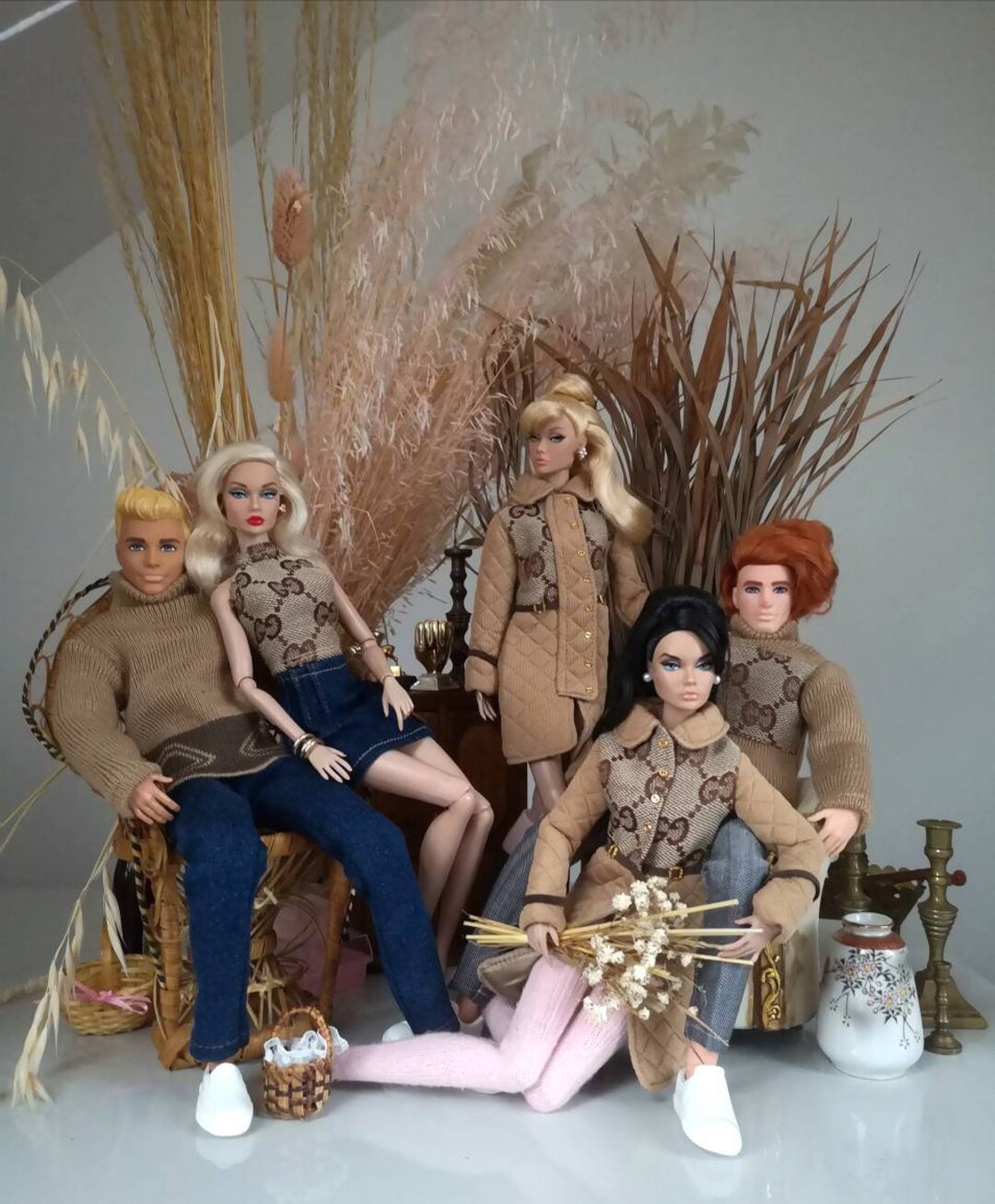 Luxurious Handmade Designer Outfits for 1:6 Scale Fashion Dolls ...