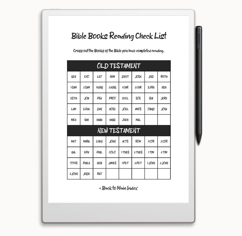 Scripture List Collection: Hyperlinked Bible Study Template PDF Made ...